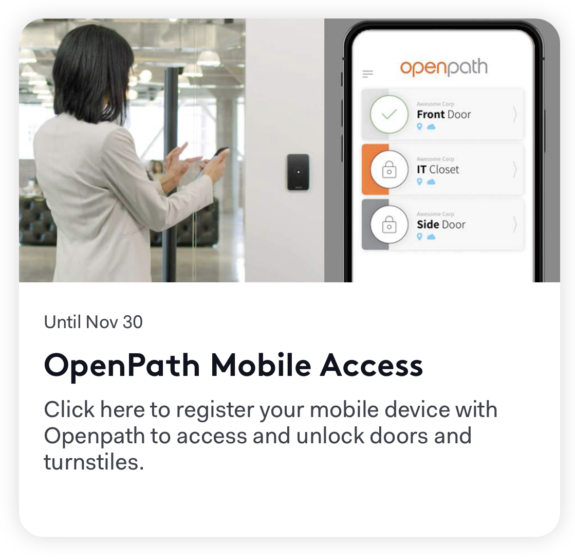 Mobile access with Openpath – VTS Activate Help Center